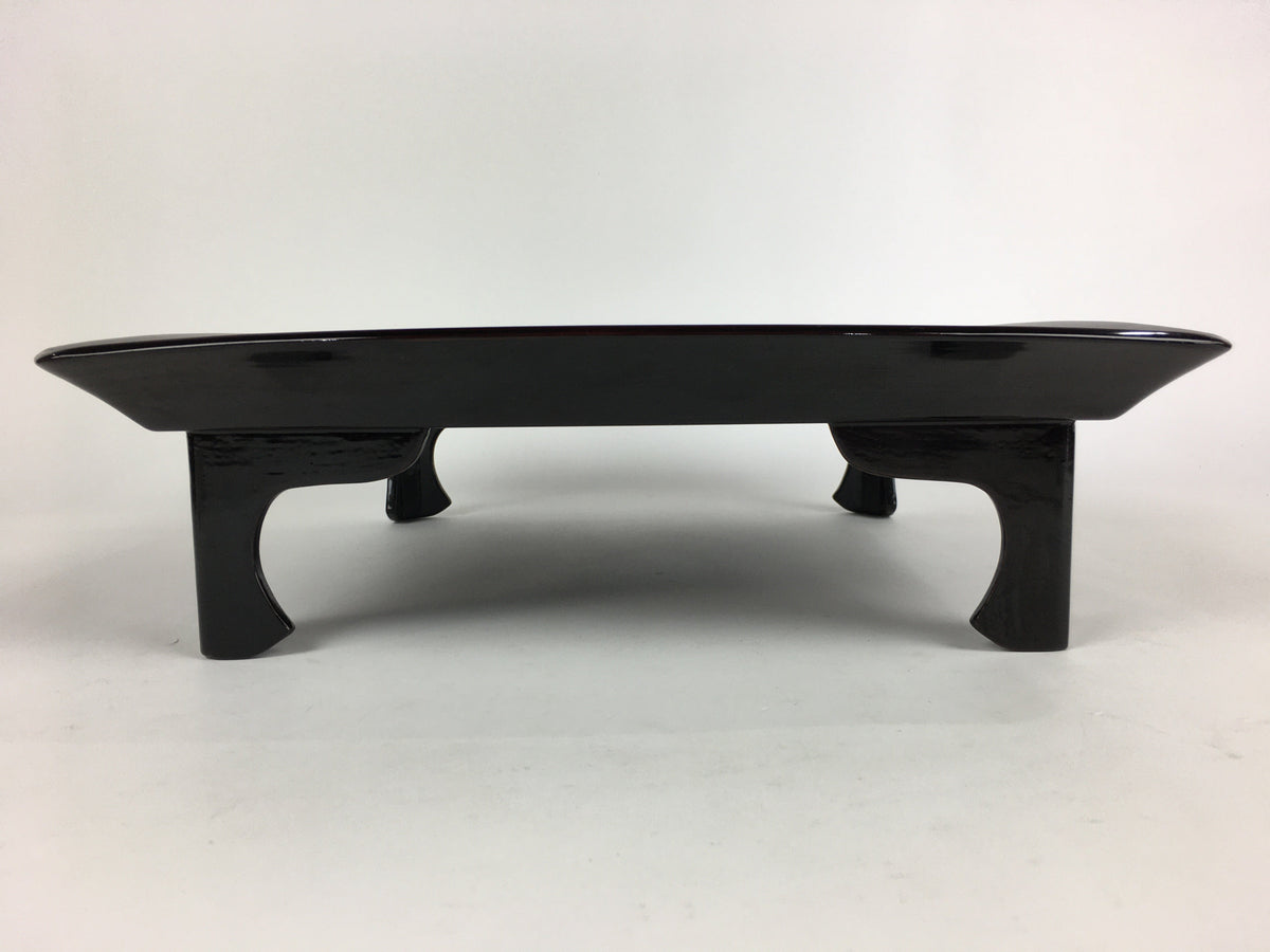 Japanese Wooden Legged Tray Lacquered Table Vtg Ozen Black Nurimono UR ...