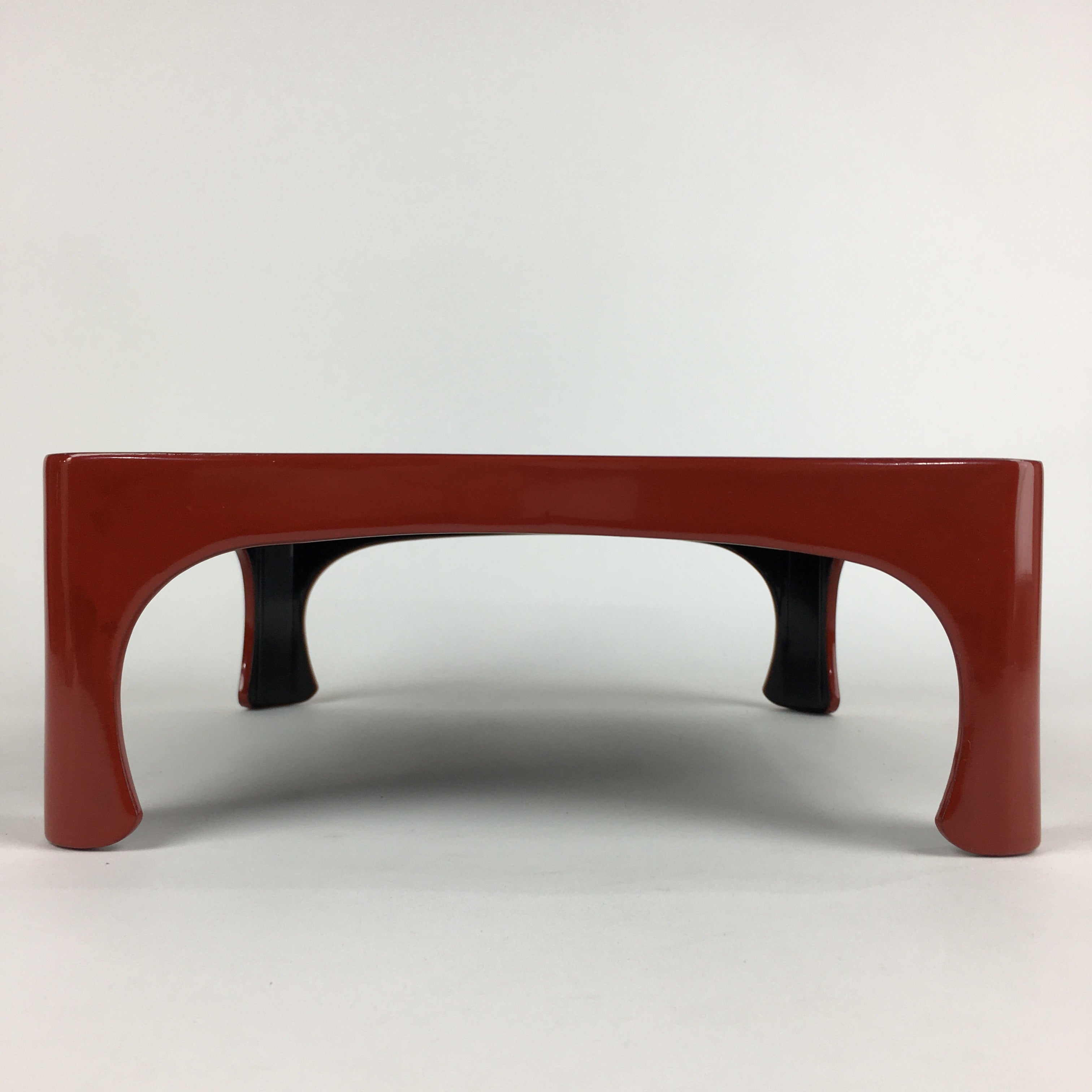Japanese Wooden Legged Tray Lacquered Table Vtg Ozen Red Nurimono UR74 ...
