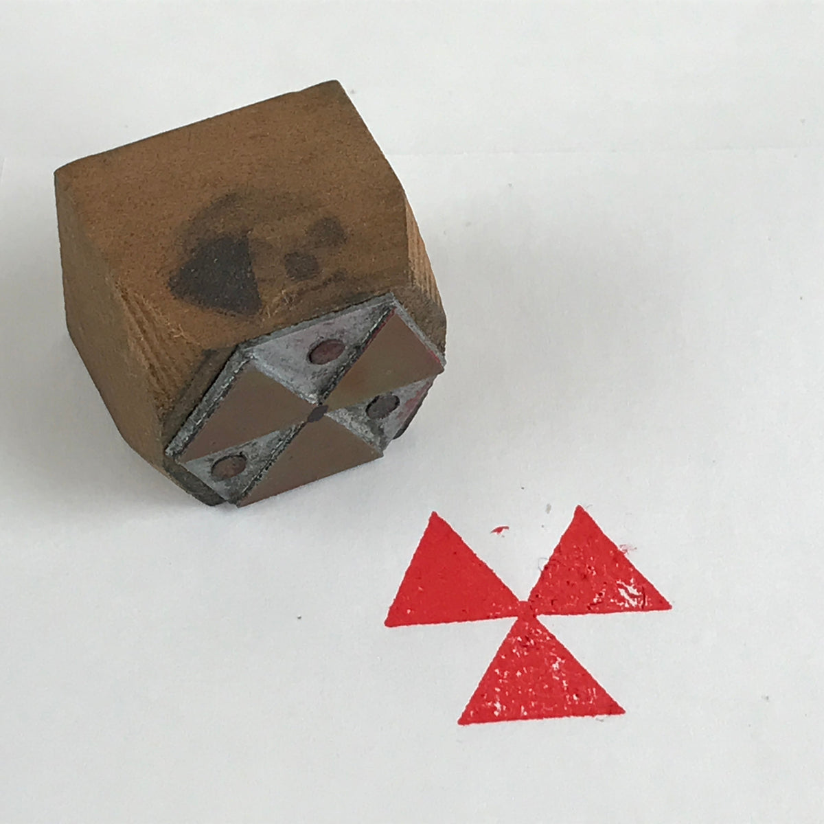 Japanese Wooden Stamp Hanko Inkan Kanji Vtg Metal Seal Doshisha Univer ...