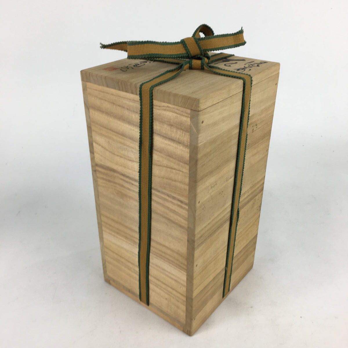 Japanese Wooden Storage Box Vtg Pottery Hako Inside 12x12x24.5 cm WB91 ...
