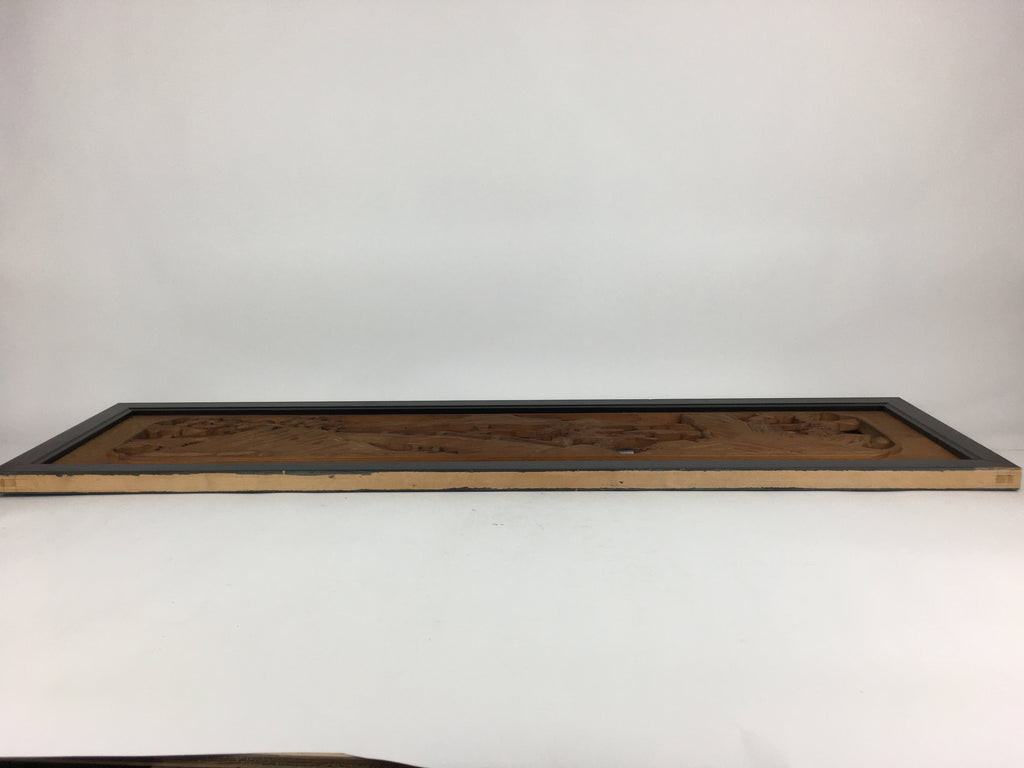 Japanese Wooden Transom Panel Vtg Ranma Door Carving Decoration R23 ...